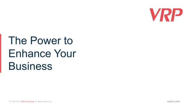 Vrp Consulting Ppt