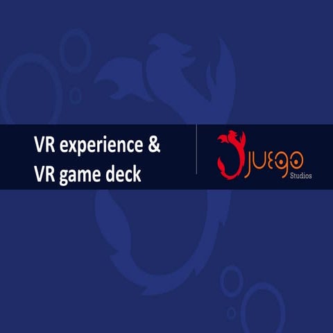 VR game and experience development deck | PDF