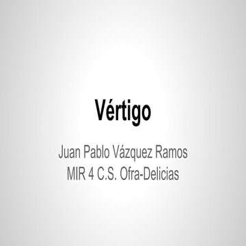 Vértigo | PPTX