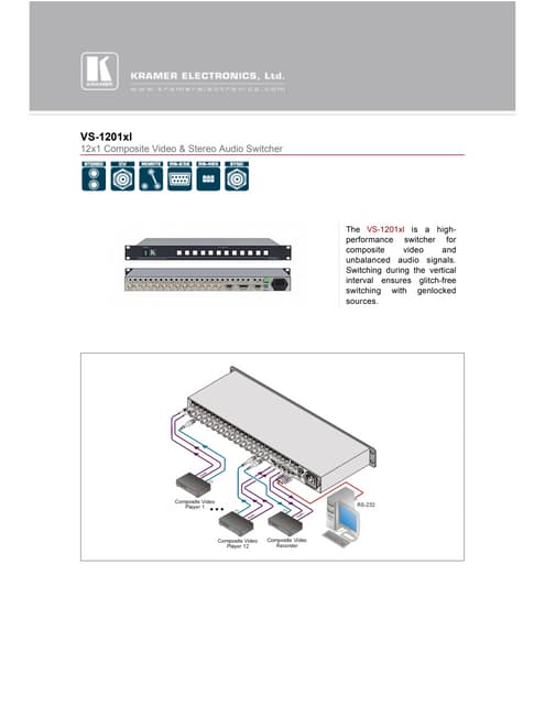 Kramer VS-2016 | PDF | Computing | Technology & Computing