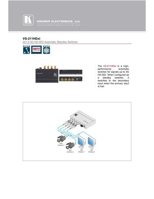 Kramer VP-214DS | PDF