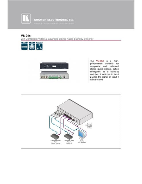 Kramer VS-101AV | PDF