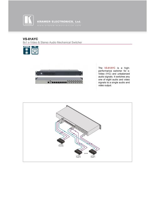 Kramer VS-81V | PDF