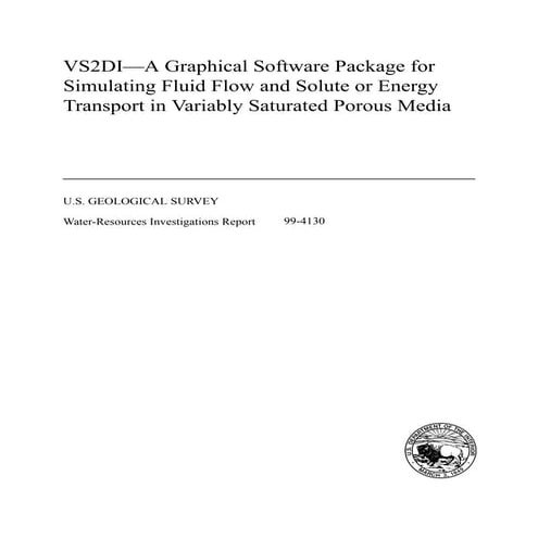 VS2DI—A Graphical Software Package for Simulating Fluid Flow and Solute or Energy Transport in ...