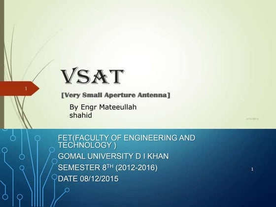VSAT Technology | PPTX