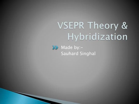 Vsepr theory | PPTX | Chemistry | Science