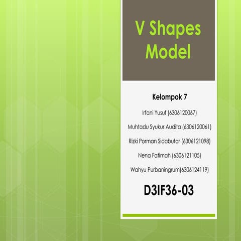 V shapes model | PPTX