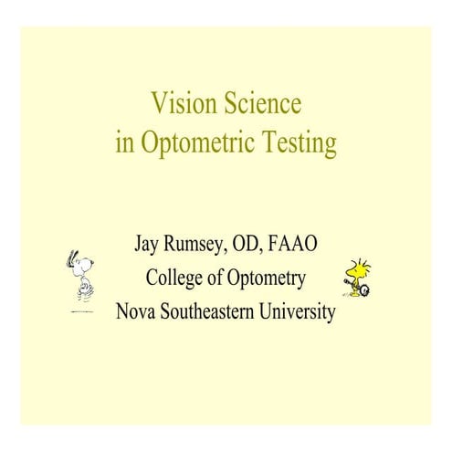 Vision Science in Optometry | PDF | Eye and Vision Conditions ...