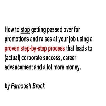 How to Stop Getting Passed Over for Promotion at Work | PPTX