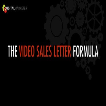 Video Sales Letter Formula | PDF