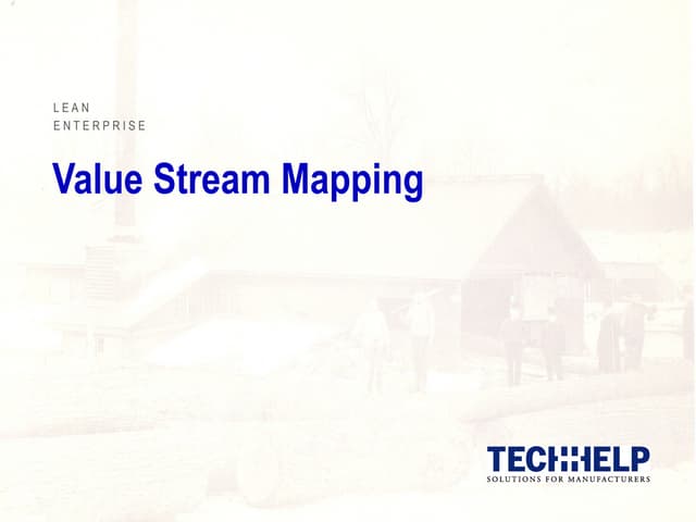 value stream mapping | PPTX