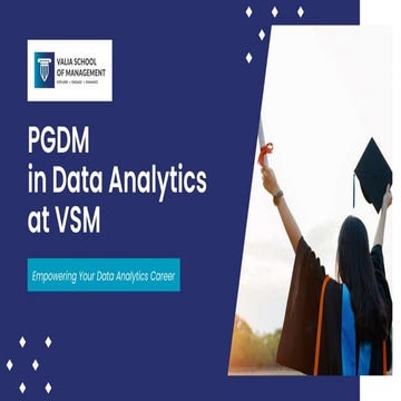 PGDM in Data Analytics Course - Career Growth at VSM Mumbai | PPTX | Postgraduate Education ...
