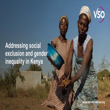 VSO webinar: Addressing social exclusion and gender inequality in Kenya ...