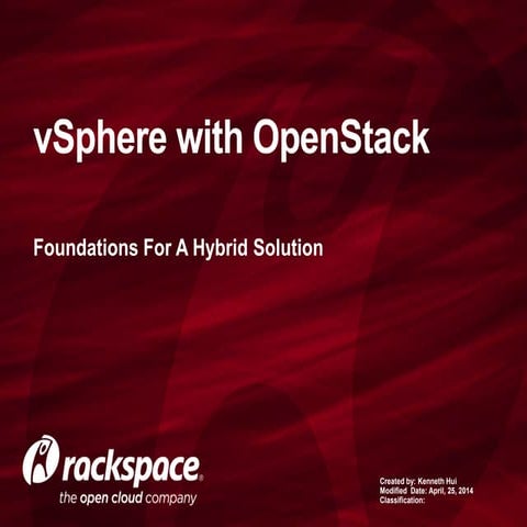 vSphere With OpenStack | PPT