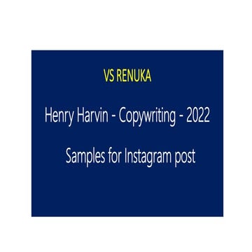 VS Renuka Copywriting - Samples for Instagram Post.pptx