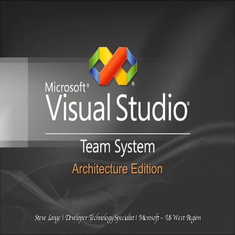 Vsts Architecture Edition Overview Ppt Computer Software And Applications Computing