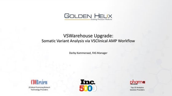 Amp Based Variant Classification With Vsclinical Ppt