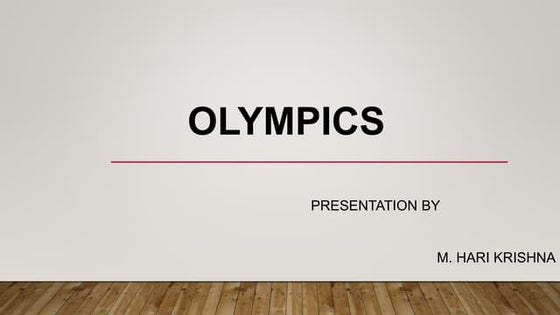 Olympics | PPT