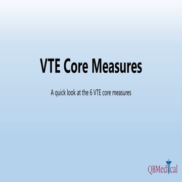 Core Measures-CME 101