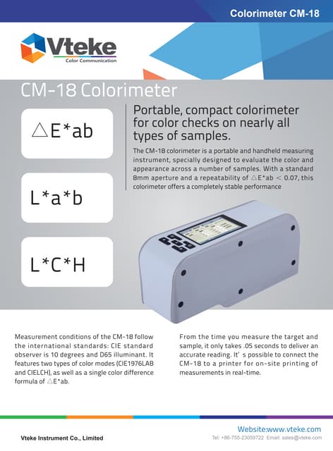 LABNICS-Colorimeter Labnics Equipment . | PDF