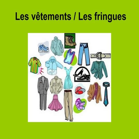 Fle vocabulaire des vêtements + exercices | PDF