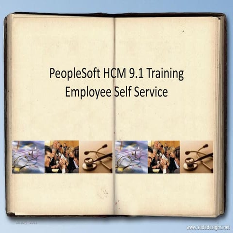 Vejthani HR : People Soft Training Employee Self Service | PDF