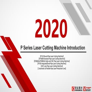 Vtop laser p series tube fiber laser cutting machine introduction | PDF