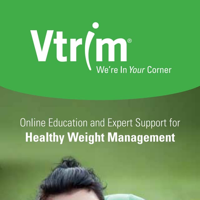 Vtrim Brochure Online Weight Management | PDF | Weight Loss | Healthy ...