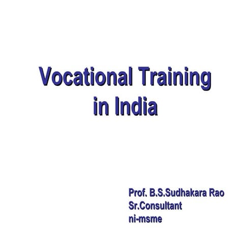 VT (skills development) | PPT