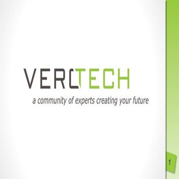 VeroTech - your career as R&D consultant | PPTX