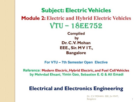 Architecture of EV and HEV | PPTX | Automotive Industry | Industries