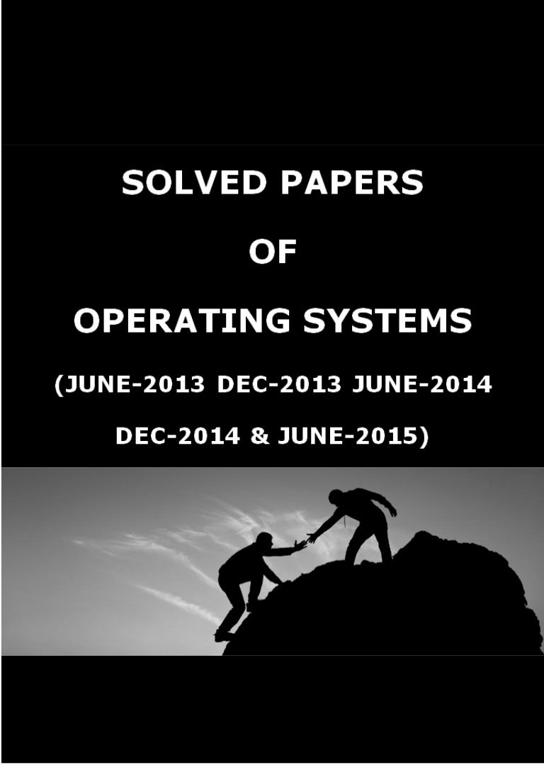 Vtu 5th Sem Cse Operating Systems Solved Papers