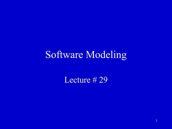 Importance & Principles of Modeling from UML Designing | PPTX