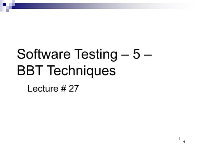 Vu Sqa Lecture27 Of Software Quality Assurance Ppt