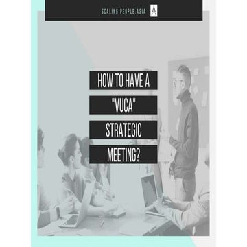 How to run VUCA Strategic Meetings? | PPT