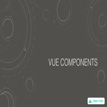 Vue Components Pdf