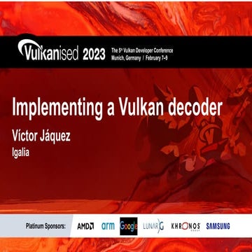 Implementing a Vulkan Decoder | PDF