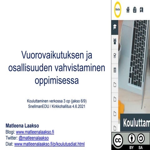 Vuorovaikutuksen ja osallisuuden vahvistaminen oppimisessa 4.6.21