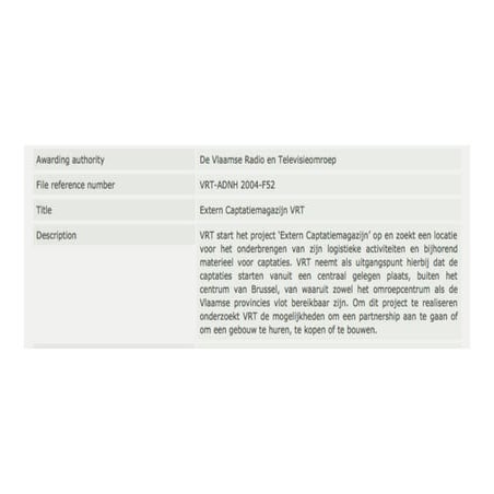 VRT zoekt extern 'captatiemagazijn' | PPT
