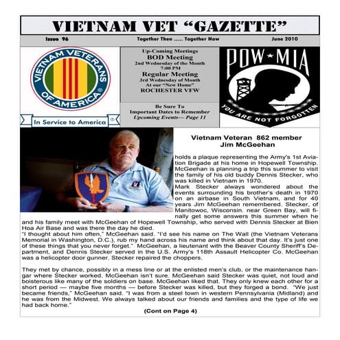 Vva chapter 862 june 2010 newsletter | PDF
