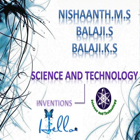 science and technology | PPTX