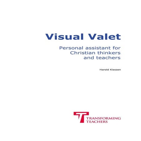 Visual Valet: Personal assistant for Christian thinkers and teachers | PDF