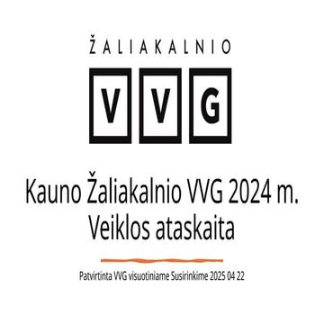 Žaliakalnio VVG 2024 Veiklos ataskaitos santrauka | PPTX