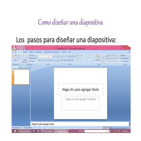 como deseñar una diapositiva | PPTX | Technology & Computing