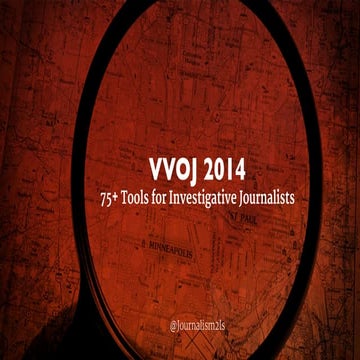 75+ Tools for Investigative Journalists (English Version) | PDF