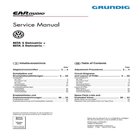 Vw beta5 | PDF