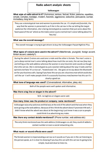 Alton towers advert 3 analysis | DOCX
