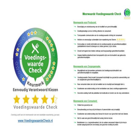 Voedingswaarde Check | PDF