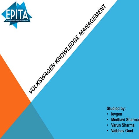 VW knowledge management implementation - Case study | PPTX
