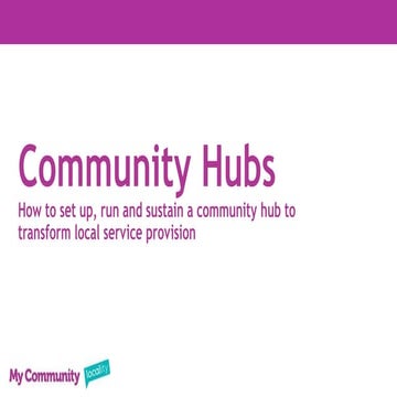 Community Hubs guide | PPTX